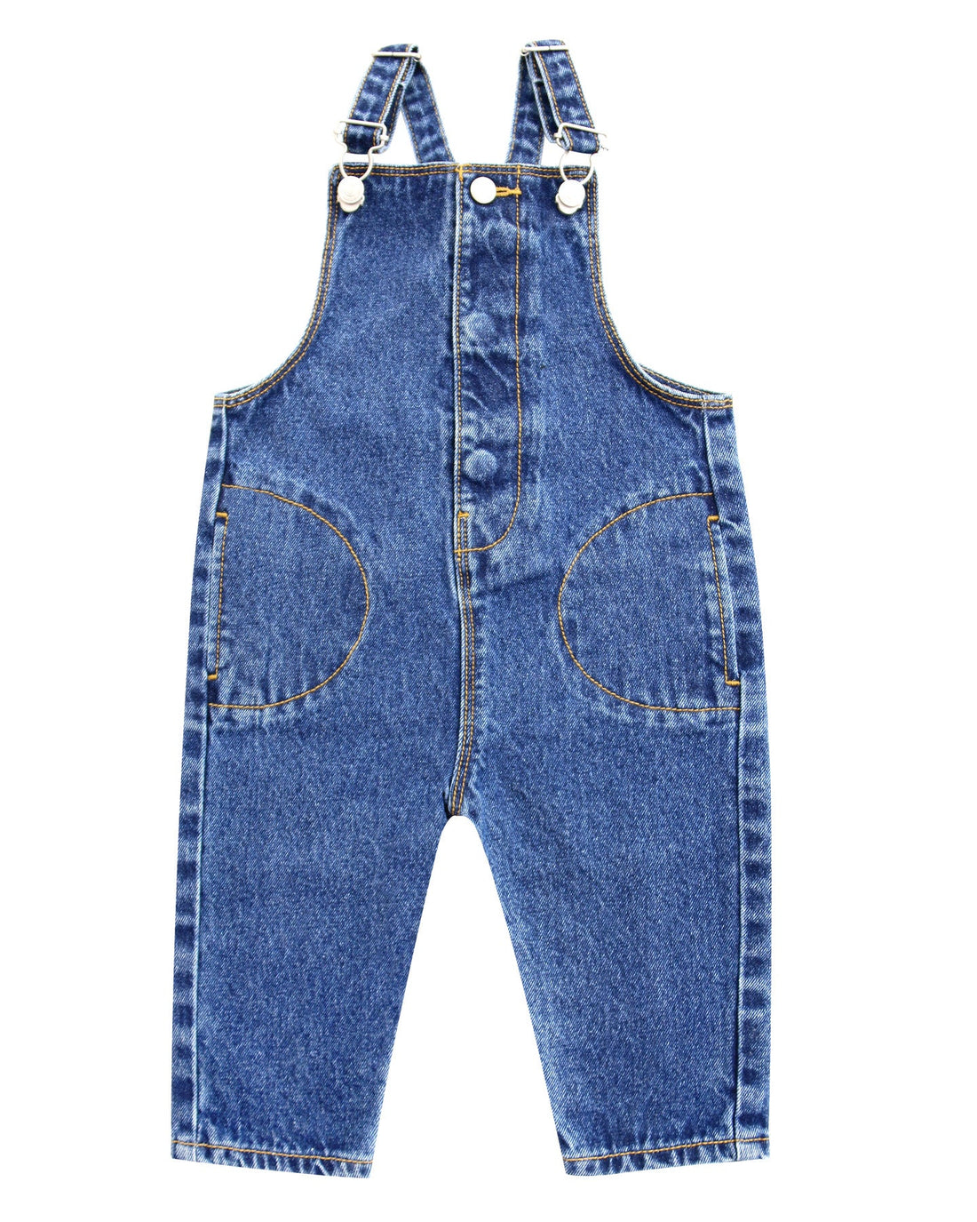 Little parni Denim Overalls- Blue Denim – bubblegumkids